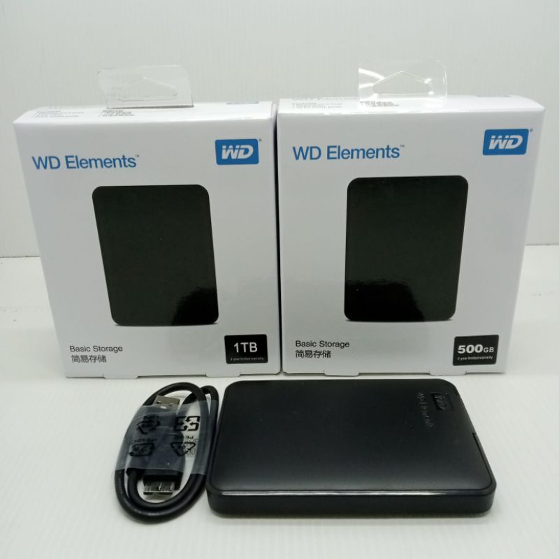 Jual HARDISK EKSTERNAL 500GB/1TB USB 3,0 WD ELEMENTS WD PASPORT PORTABLE GARANSI 1TAHUN TUKAR ...