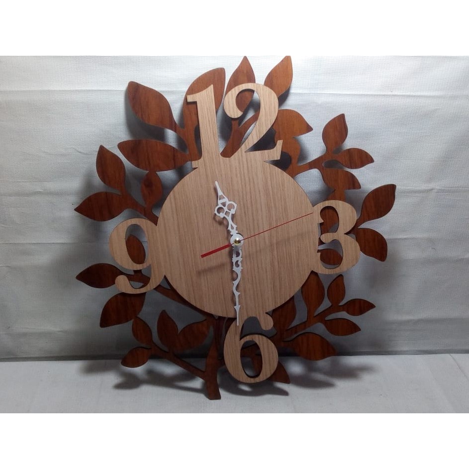 Jual JOGJA SLEMAN, JAM HIASAN DINDING BAHAN KAYU MDF TEBAL BERKUALITAS ...