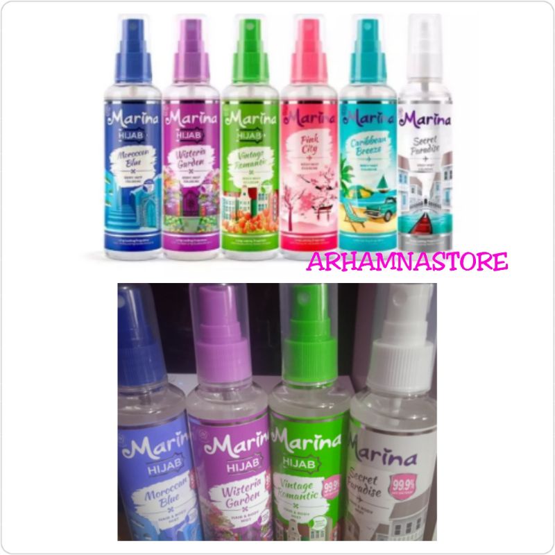 Jual MARINA Body Mist & Hair Mist Cologne 100ml | Shopee Indonesia
