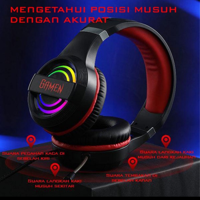 Jual GAMEN GH1100 PRO RGB Lighting Effects Anti-violence Head Beam ...