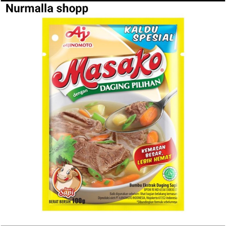 Jual MASAKO (100 GR) BUMBU KALDU PENYEDAP RASA | Shopee Indonesia
