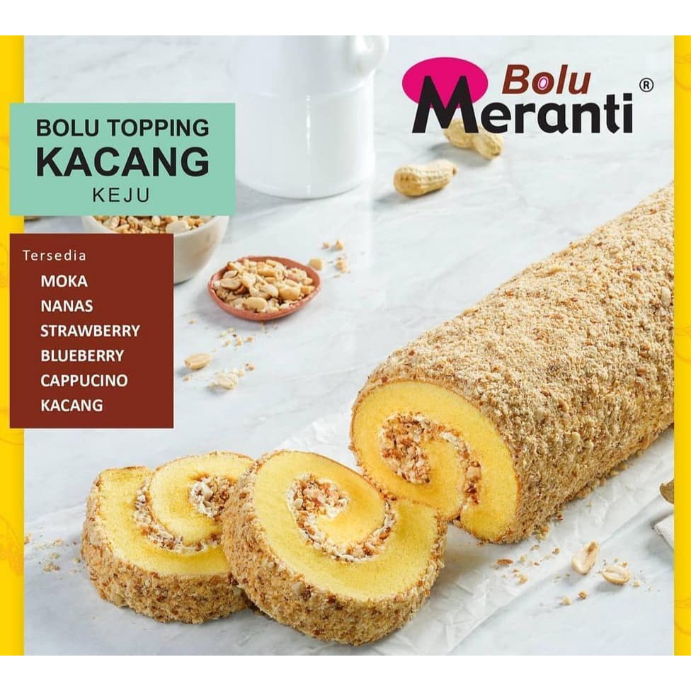 Jual BOLU MERANTI CAPPUCINO TOPPING KACANG BM081 | Shopee Indonesia