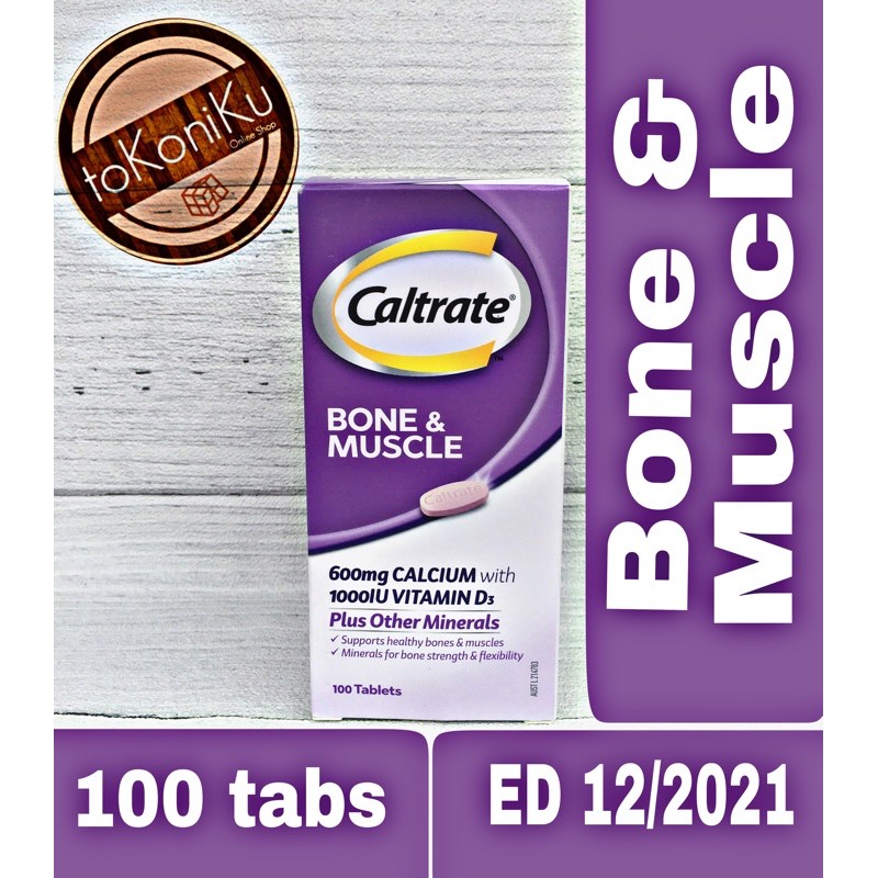 Jual CALTRATE Bone & Muscle 600mg 100 tabs | Shopee Indonesia