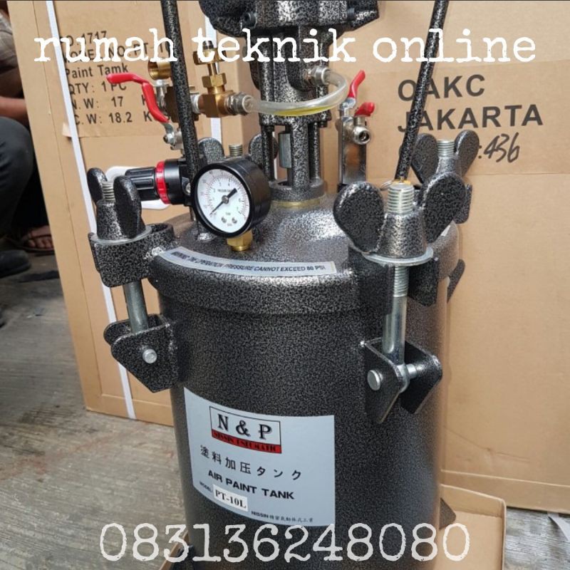 Jual Paint POT Alat Pengaduk Cat N & P - Paint Tank PT 10 Liter ...