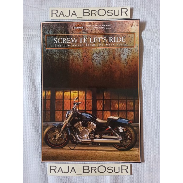 Jual Poster brosur jadul lawas motor Harley Davidson 2009 | Shopee ...