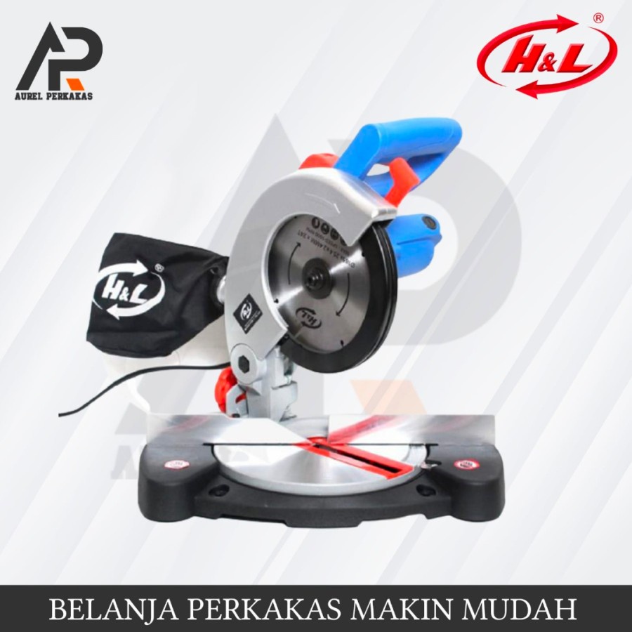 Jual Miter saw h&l 7" HL-230 mesin potong aluminium 7" | Shopee Indonesia