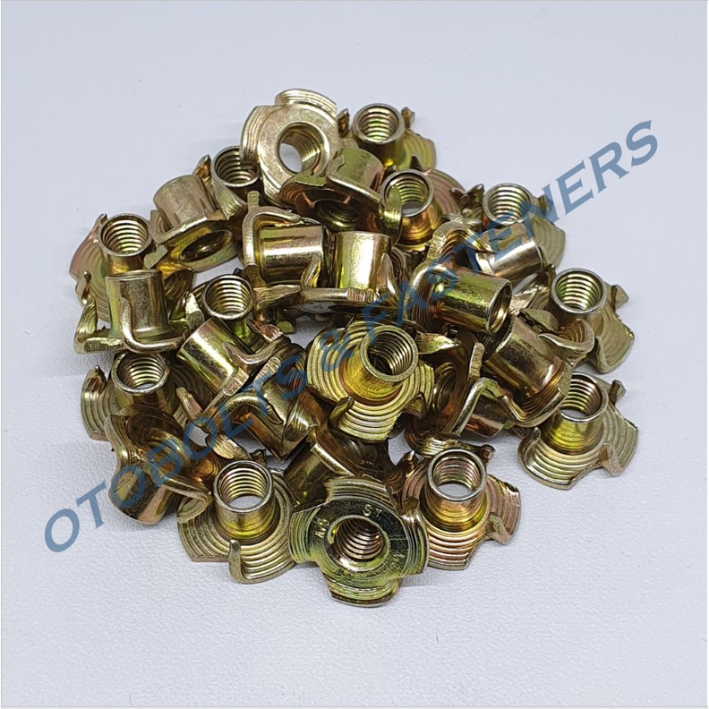 Jual Tee Nut M6 / Mur Cakar M6 / Mur Tanam Kayu / T Nut / Mur Furniture ...