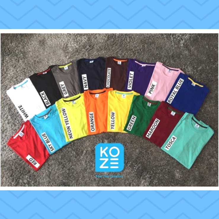 Jual KOZE Premium Comfort Kaos Polos Wanita Katun Combed 30s Size XS ...