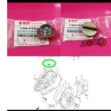 Jual plug oil filler tutup baut oli masuk suzuki satria gsx bandit ...