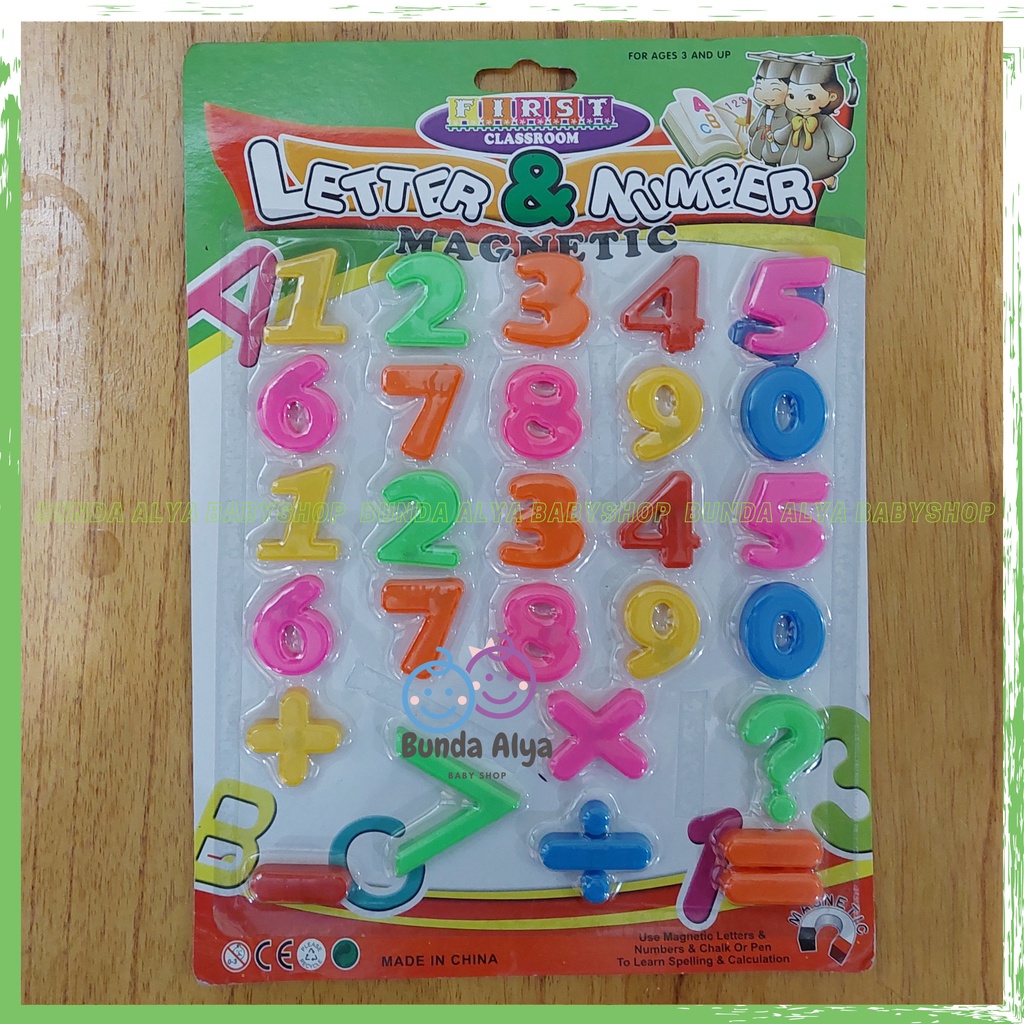 Jual Mainan Huruf Magnet Kulkas Huruf + Angka Magnetic Letters Numbers ...