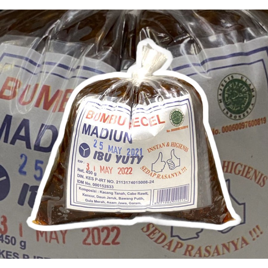 Jual Bumbu Pecel Madiun Ibu Yuty 450gr | Shopee Indonesia