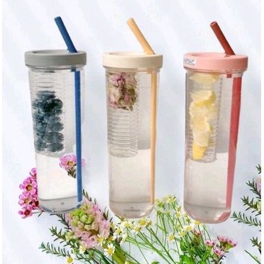 Jual Botol Minum Infused 700 Ml / Botol Minum Sedotan | Shopee Indonesia