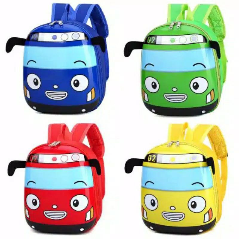 Jual TAS RANSEL SEKOLAH ANAK TK PAUD SD KARAKTER BUS TAYO BACKPACK ...