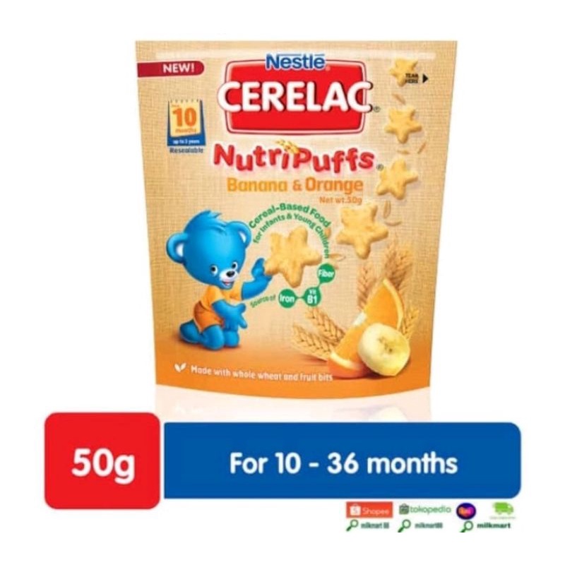 Jual Nestle Cerelac Nutri Puffs 25 gr/ 2pcs | Shopee Indonesia