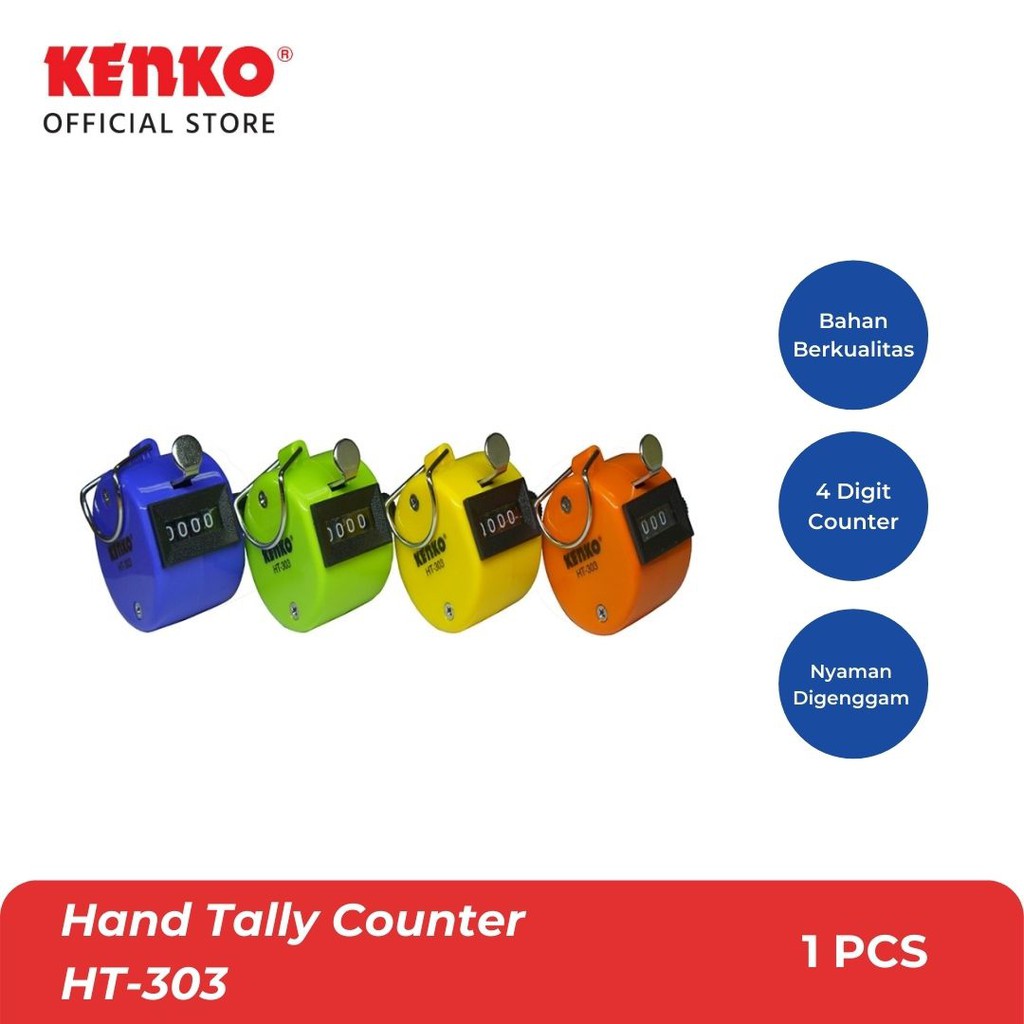 Jual KENKO HAND TALLY COUNTER / Alat Hitung Manual HT-303 | Shopee ...