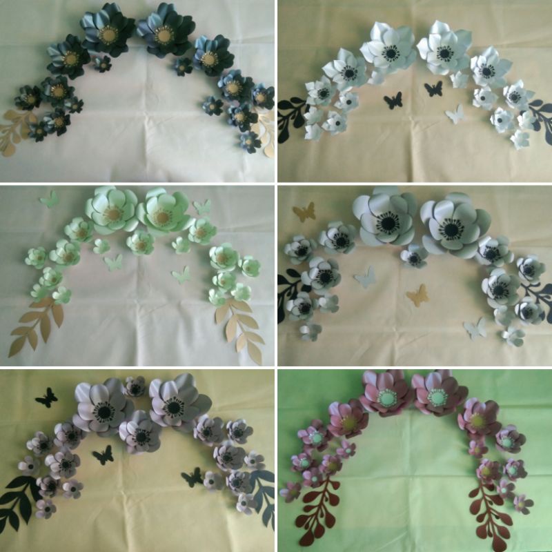 Jual Dekorasi Bunga Kertas Jasmine Mengkilap Paper Flower Bunga Kertas ...