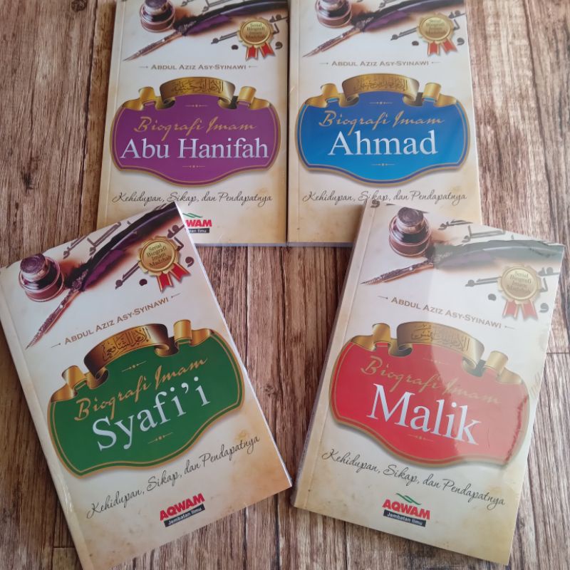 Jual Buku biografi Imam 4 Mazhab : Malik Abu Hanifah Ahmad dn Syafi'i ...