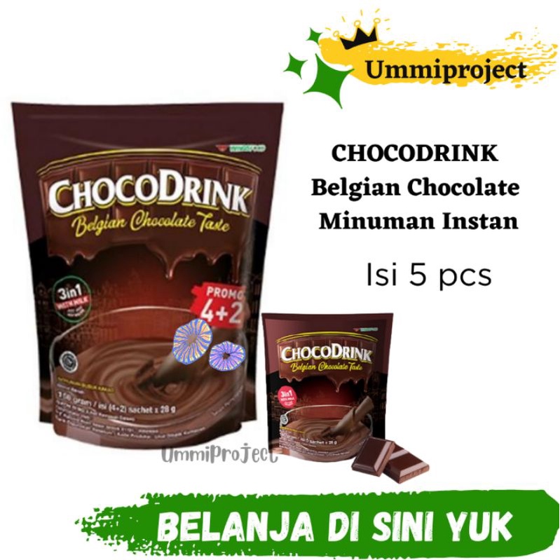 Jual Choco Drink isi 5pc Coklat Bubuk ChocoDrink Choco Drink Belgian ...