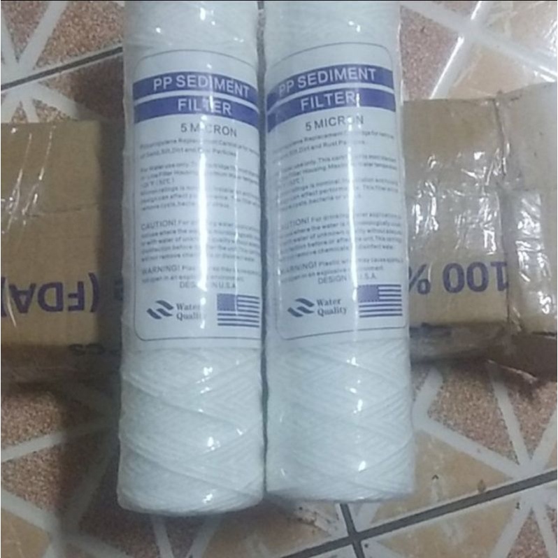 Jual Sedimen Filter Benang 10" / Wound Filter Cartridge | Shopee Indonesia