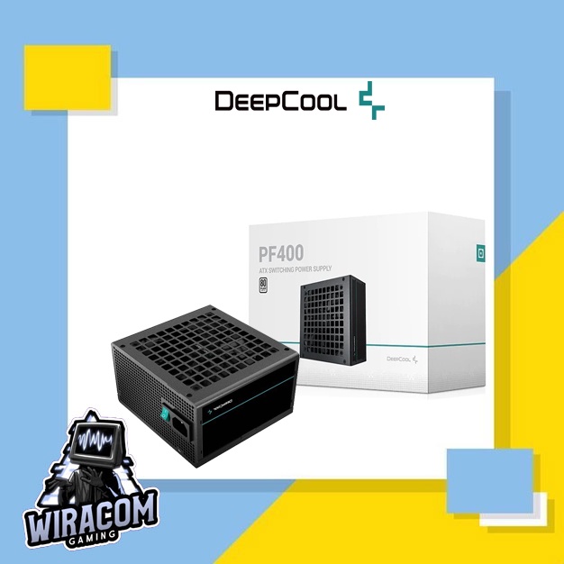Jual Power Supply DeepCool PF400 - 400W 80+ White - Flat Cable PSU 400 ...