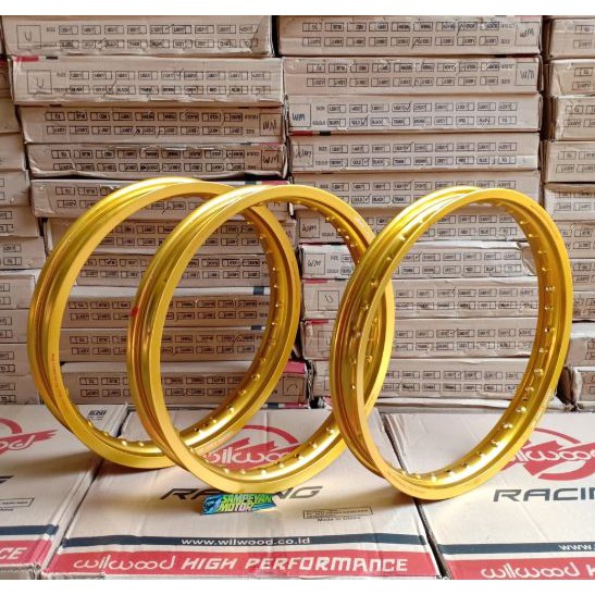 Jual Velg Rim Jari Jari 17 X 160 185 215 W Shape Gold Wilwood Racing ...