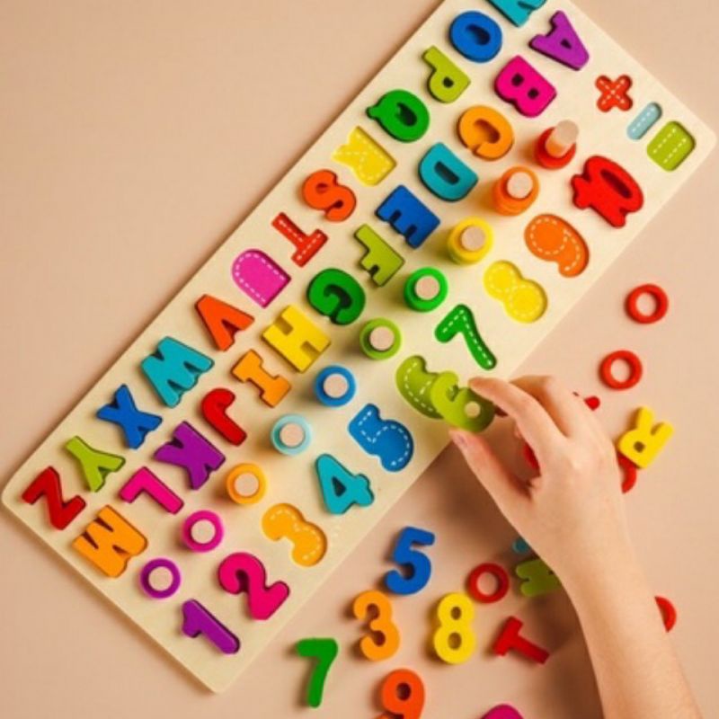 Jual Montessori Alphanumeric Multifunctional Board | Shopee Indonesia