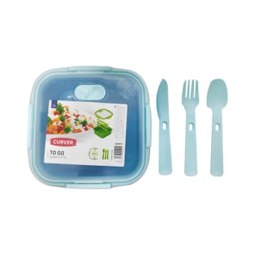 Jual CURVER 900 Ml To Go Lunch Tempat Makan Anak Persegi | Shopee Indonesia