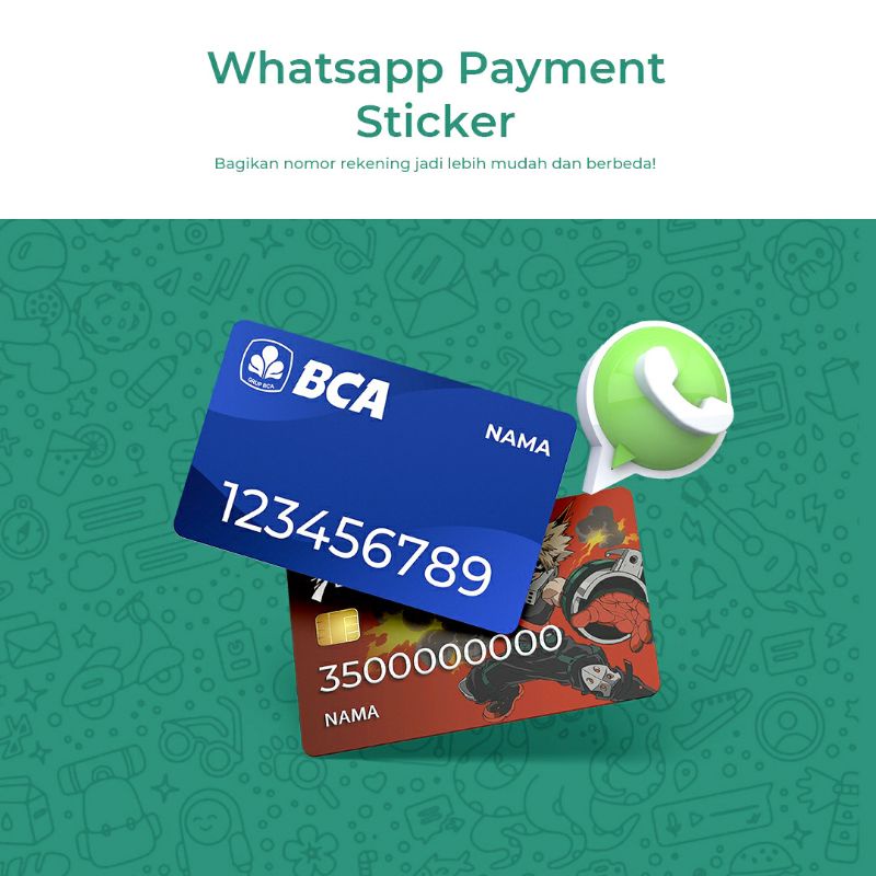 Jual STICKER WHATSAPP NO REKENING | Shopee Indonesia