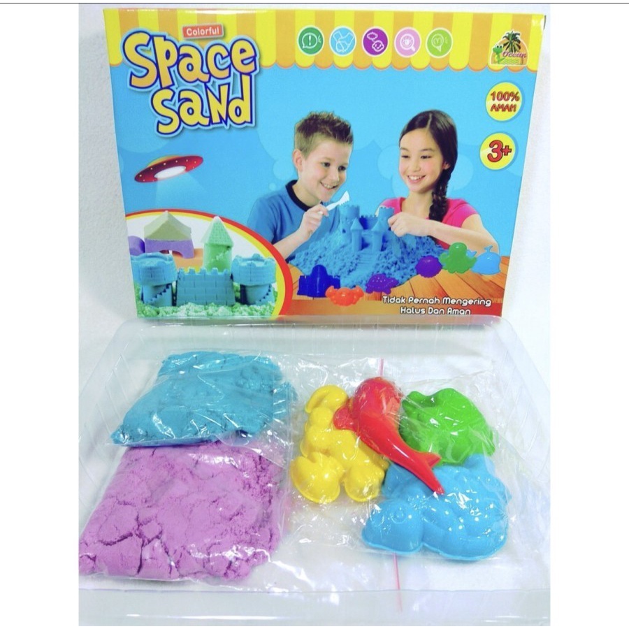 Jual Mainan anak pasir pasiran Space Sand Mainan Pasir Ajaib Space Sand ...