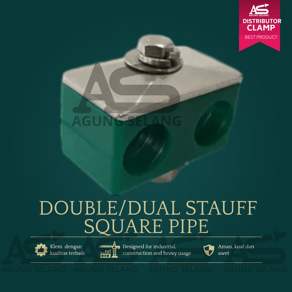 Jual Klem Pipa Double 22 mm Model Stauff EO Tube Clamp Diameter 22mm ...