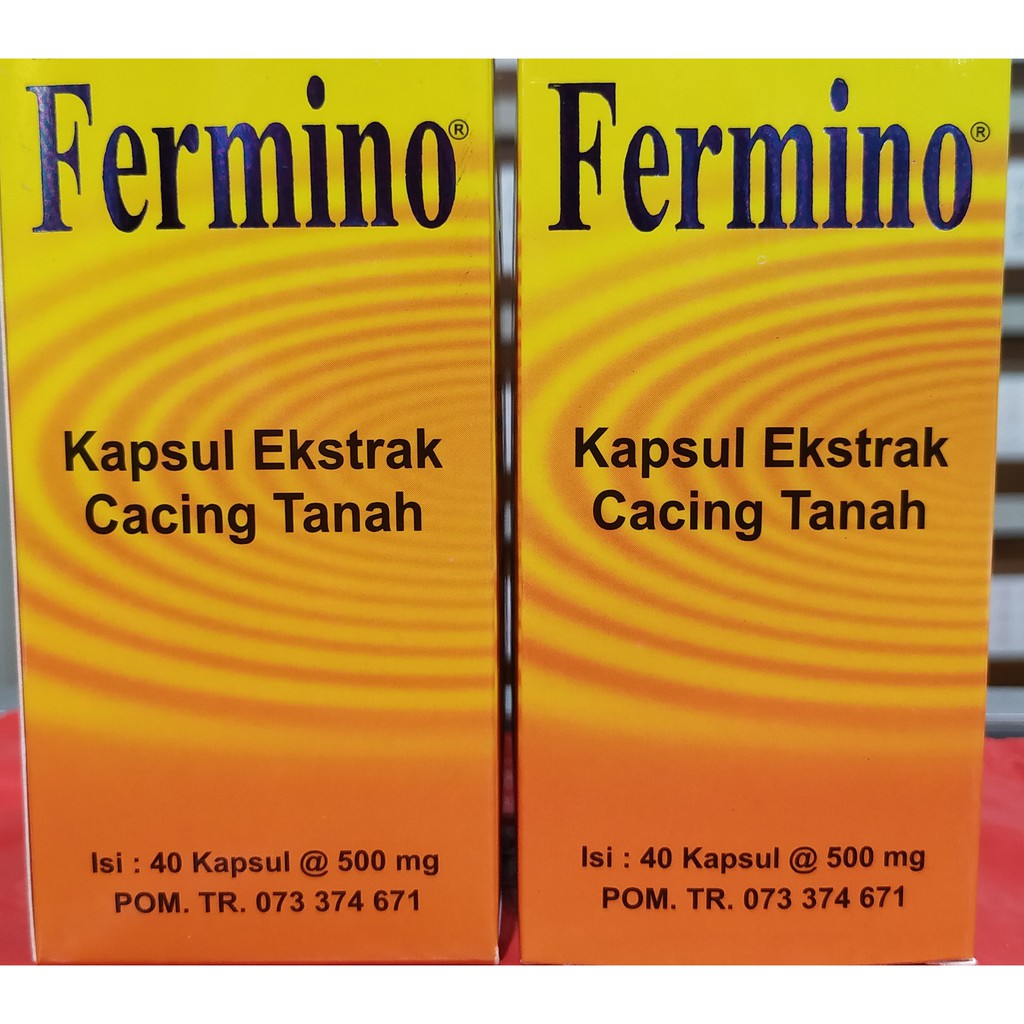 Jual Obat demam Fermino kapsul ekstrak cacing tanah | Shopee Indonesia