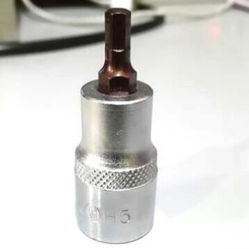 Jual Hex Bit Lippro Kunci Sok L 1/2in dr H5 5mm | Shopee Indonesia