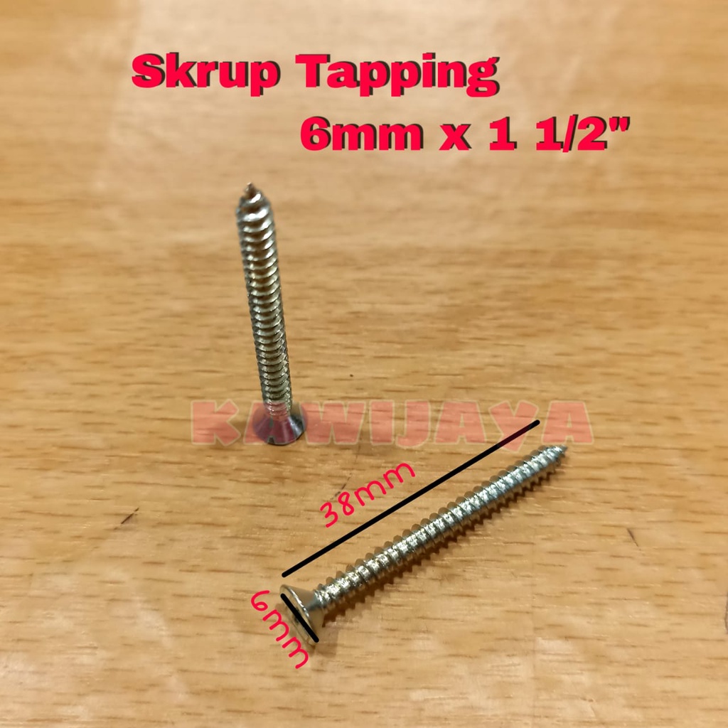 Jual Skrup Sekrup Taping Baut Mur Screw JF Kayu Mebel Olimpik 1 bungkus ...
