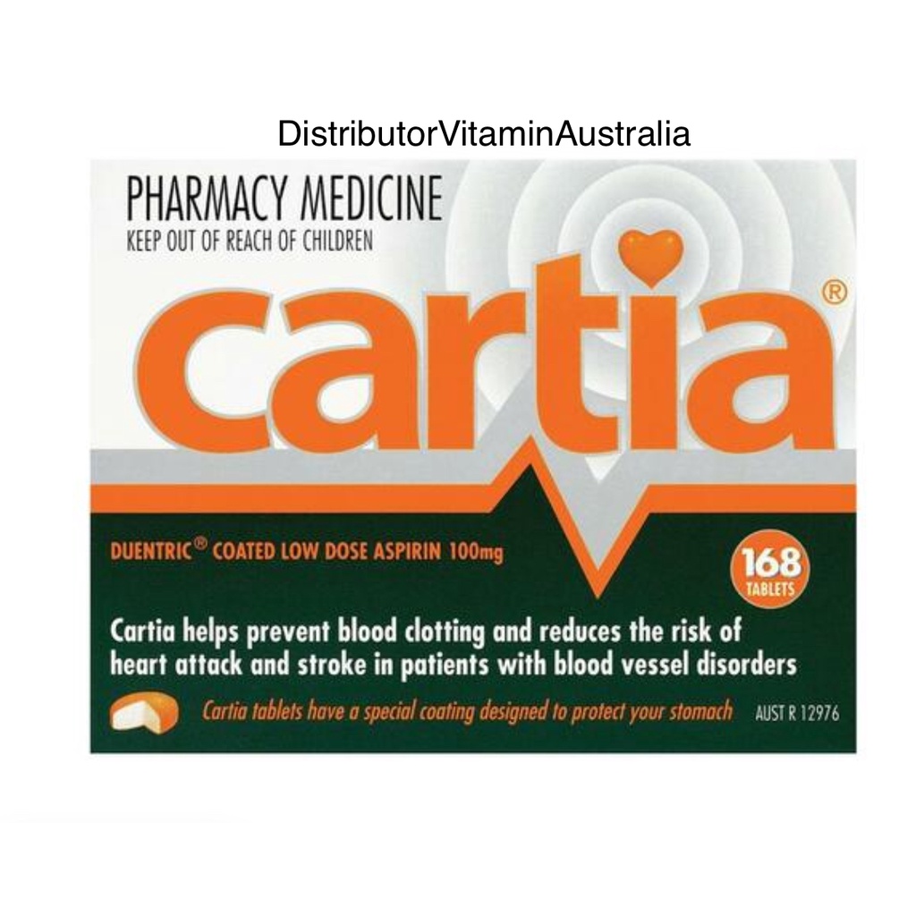 Jual Cartia 168 tablet Made in australia obat pengencer darah | Shopee ...