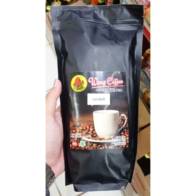 Jual Bubuk Kopi Robusta Premium Weng Coffee/Aweng Khas Pontianak 500gr ...