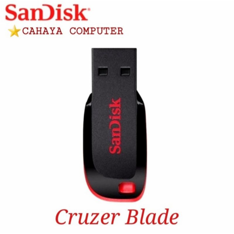 Jual SANDISK CRUZER BLADE USB 2.0 16GB CZ50 ORIGINAL | Shopee Indonesia