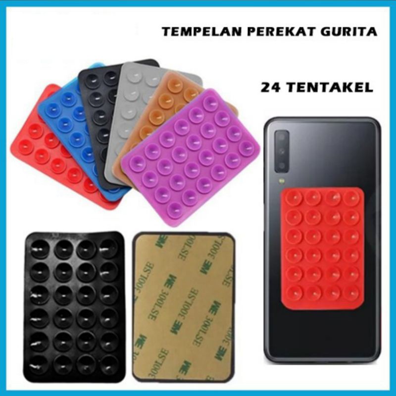 Jual Tempelan Perekat Gurita 3M / Holder HP Tentakel Silikon Karet ...
