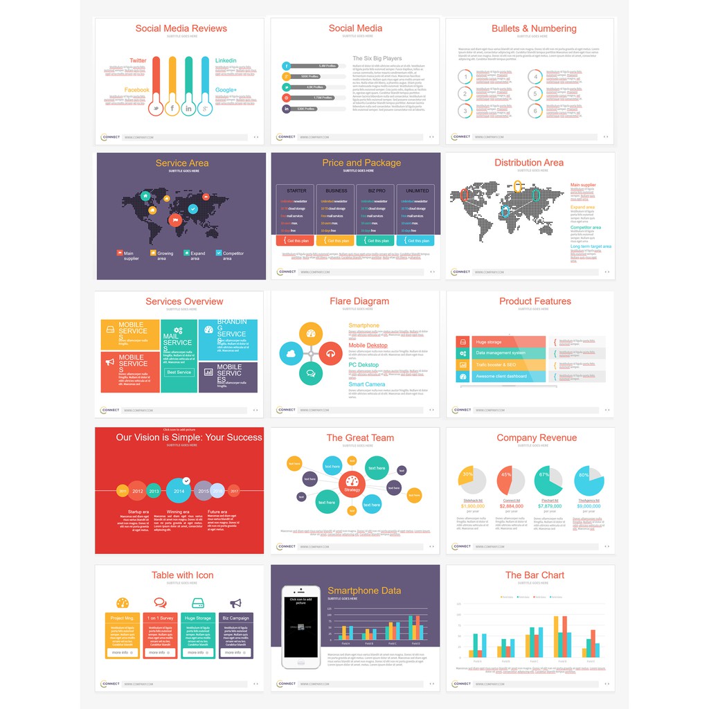 Jual 168 slide presentasi Powerpoint Template Desain eksklusif dengan ...