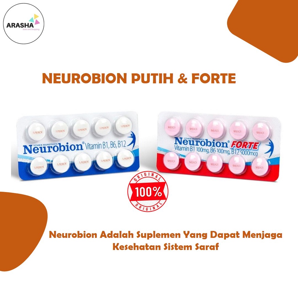 Jual Neurobion putih & Neurobion forte/vitamin/suplemen kesehatan saraf ...