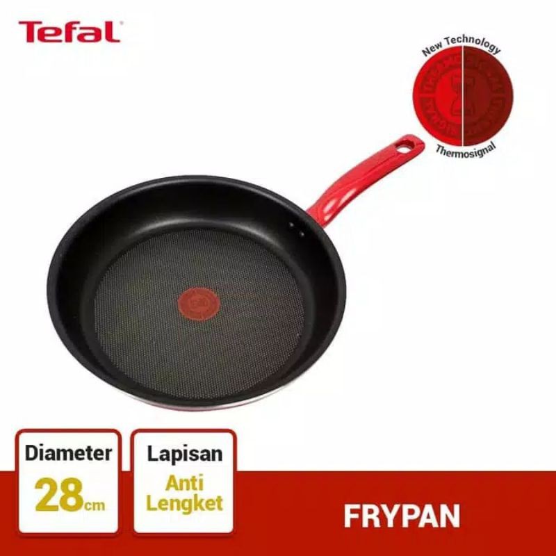 Jual Tefal So Chef Frypan 28cm Wajan Anti Lengket Induksi | Shopee Indonesia