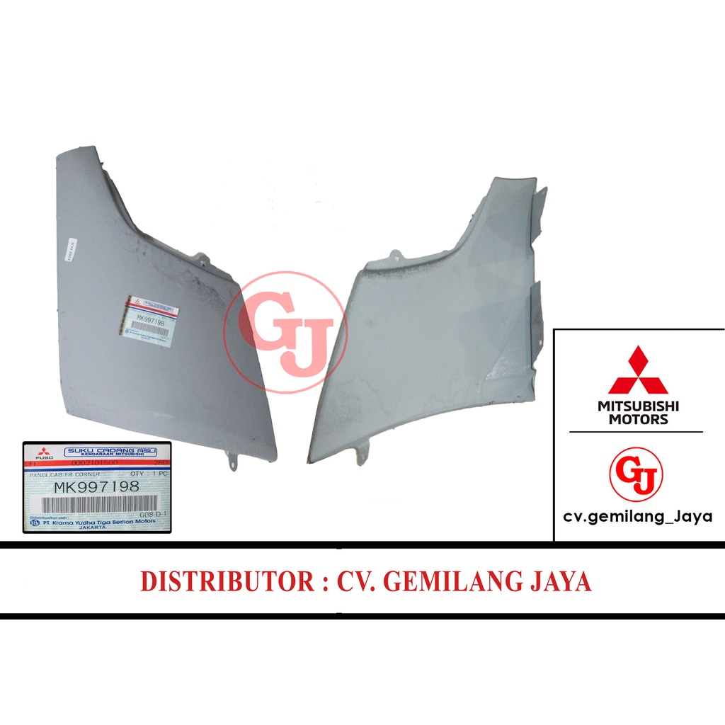 Jual Panel kabin Corner Pipi kanan Original Mitsubishi Canter MK997198 ...