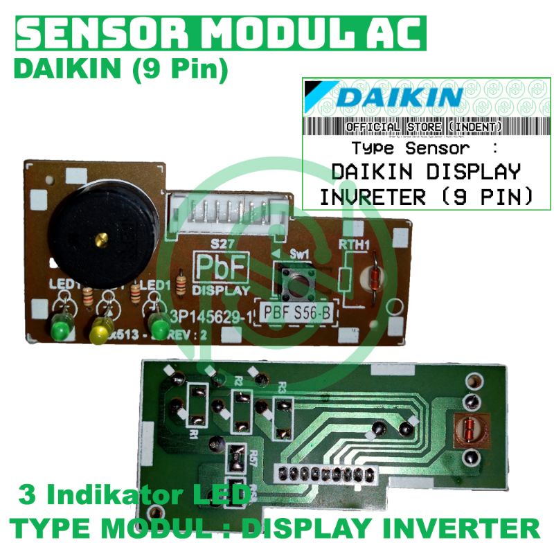 Jual Modul Display Sensor AC Tipe Inverter (9 Pin) - Merk DAIKIN [NEW ...