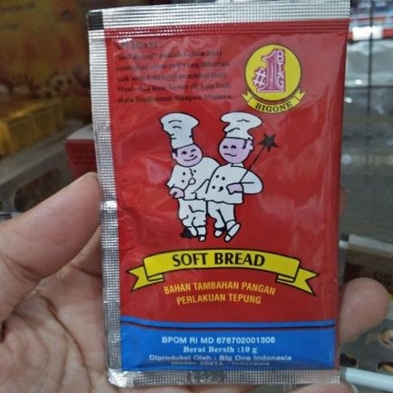 Jual Ragi kue Big One Soft Bread 10 gr pengembang roti tawar manis/ragi ...