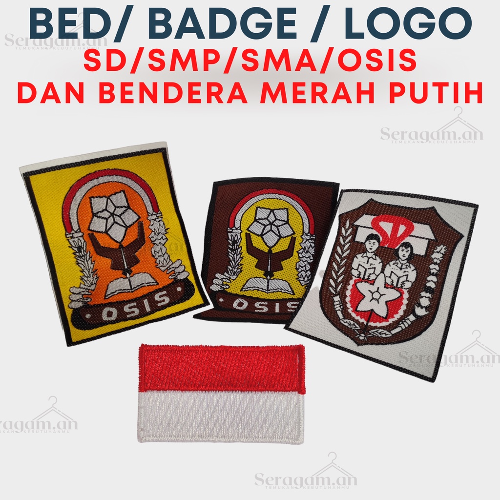 Jual BED / BADGE / BENDERA / PATCH / LOGO / ATRIBUT ECER SERAGAM ...