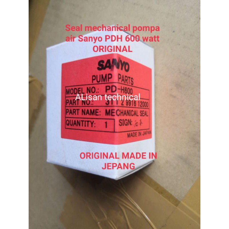 Jual sil seal mechanical pompa air jet pump Sanyo PDH 600 ASLI ORIGINAL JEPANG | Shopee Indonesia