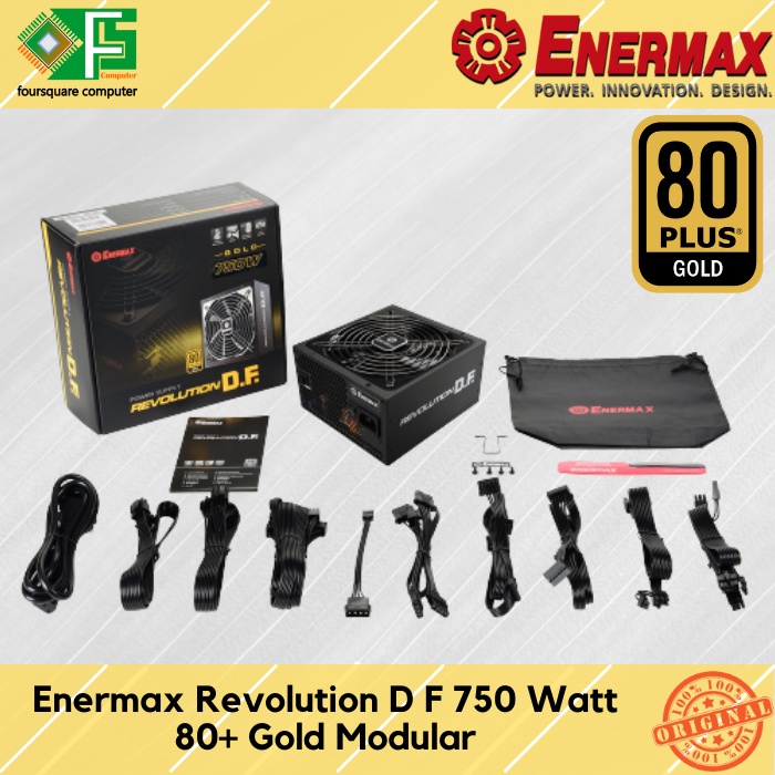 Jual Enermax Revolution DF 750 Watt 80 Plus Gold Modular | PSU 750W 80+ Gold | Internal Power ...