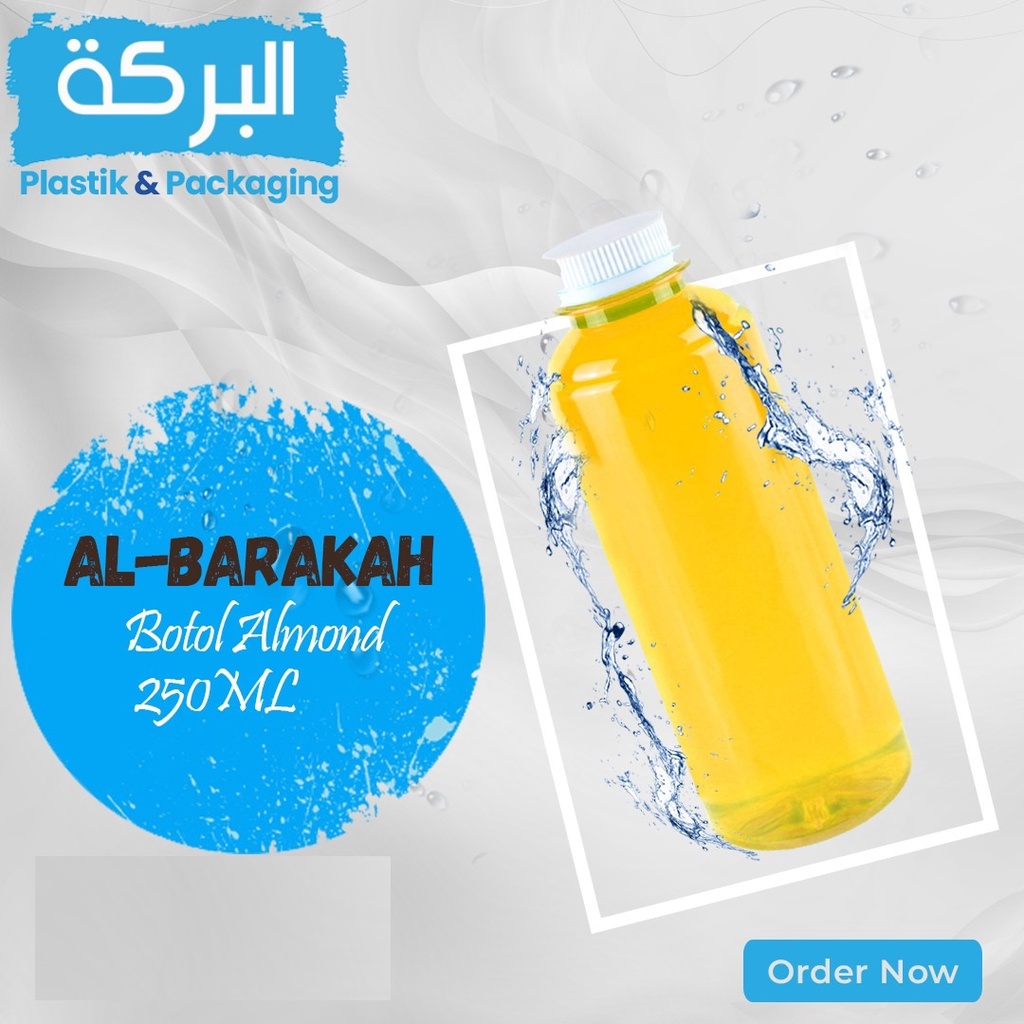 Jual Botol Almond 250ml / Botol Minum Plastik 250ml | Shopee Indonesia