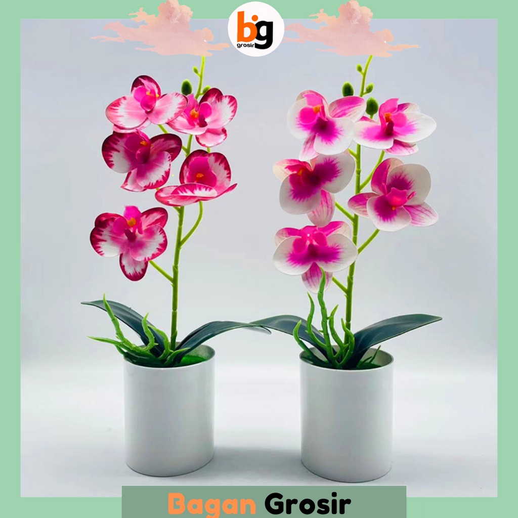 Jual BG Bunga Hias Anggrek Artificial Orchid Dekorasi Imitasi ...
