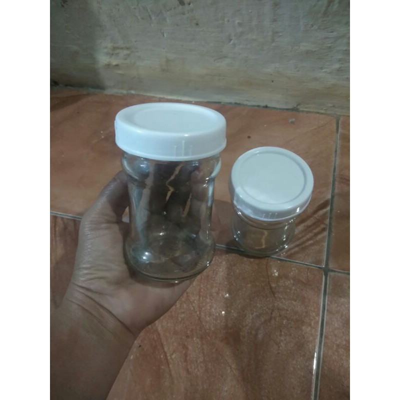 Jual botol jar 150ml tutup plastik putih | Shopee Indonesia