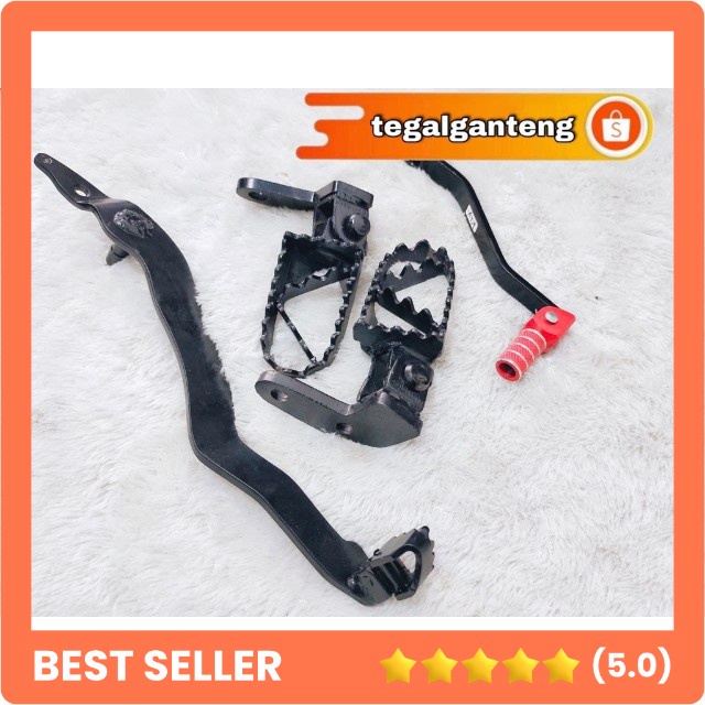 Jual PAKET FOOTSTEP STEP FUSTEP PEDAL REM OPERAN GIGI KLX 150 TRABAZ ...